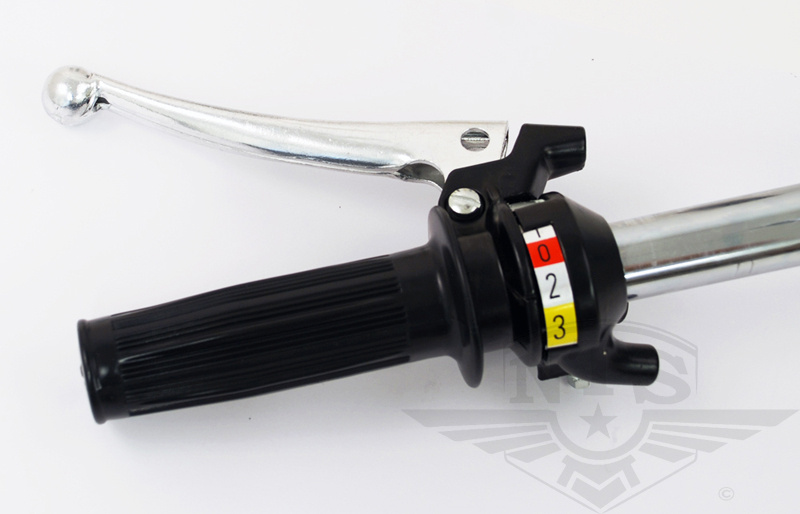 Växelhandtag Komplett. 3-växlad. Svart - NTS Parts